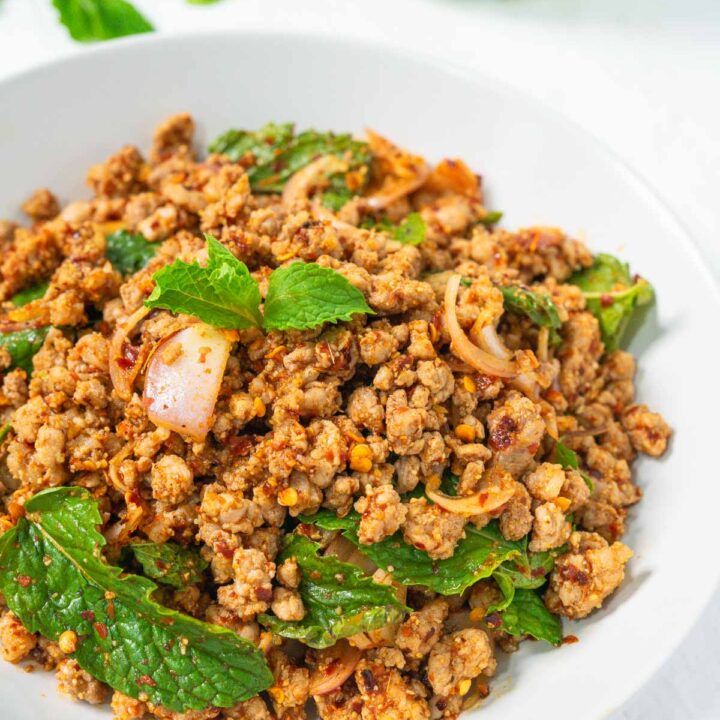 Laab Moo | Thai Isan-Style Ground Pork Salad | ลาบหมู | Cooking with Nart